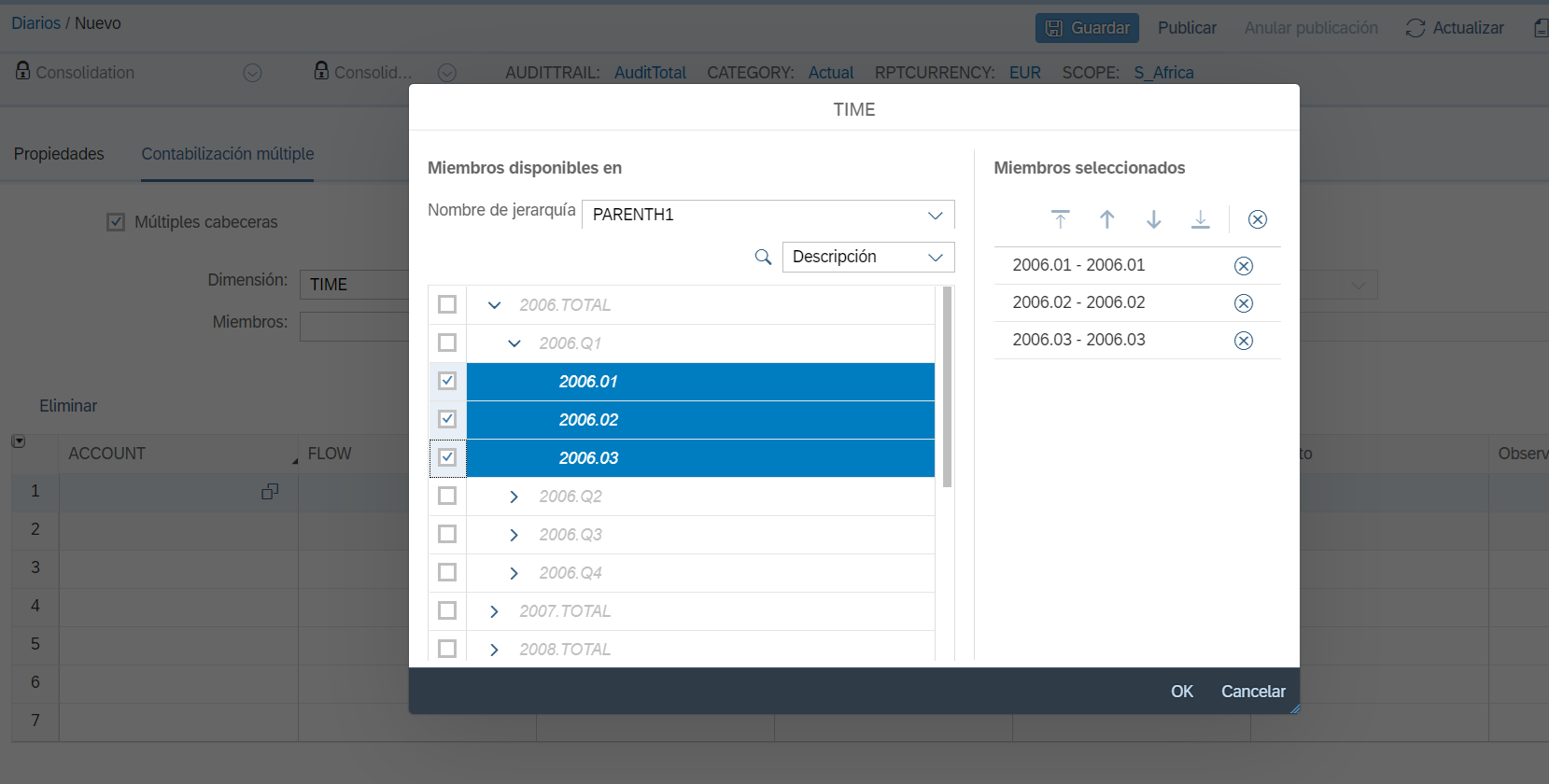 Múltiples cabeceras en un Jornal SAP BPC Web – Medievals Trucos